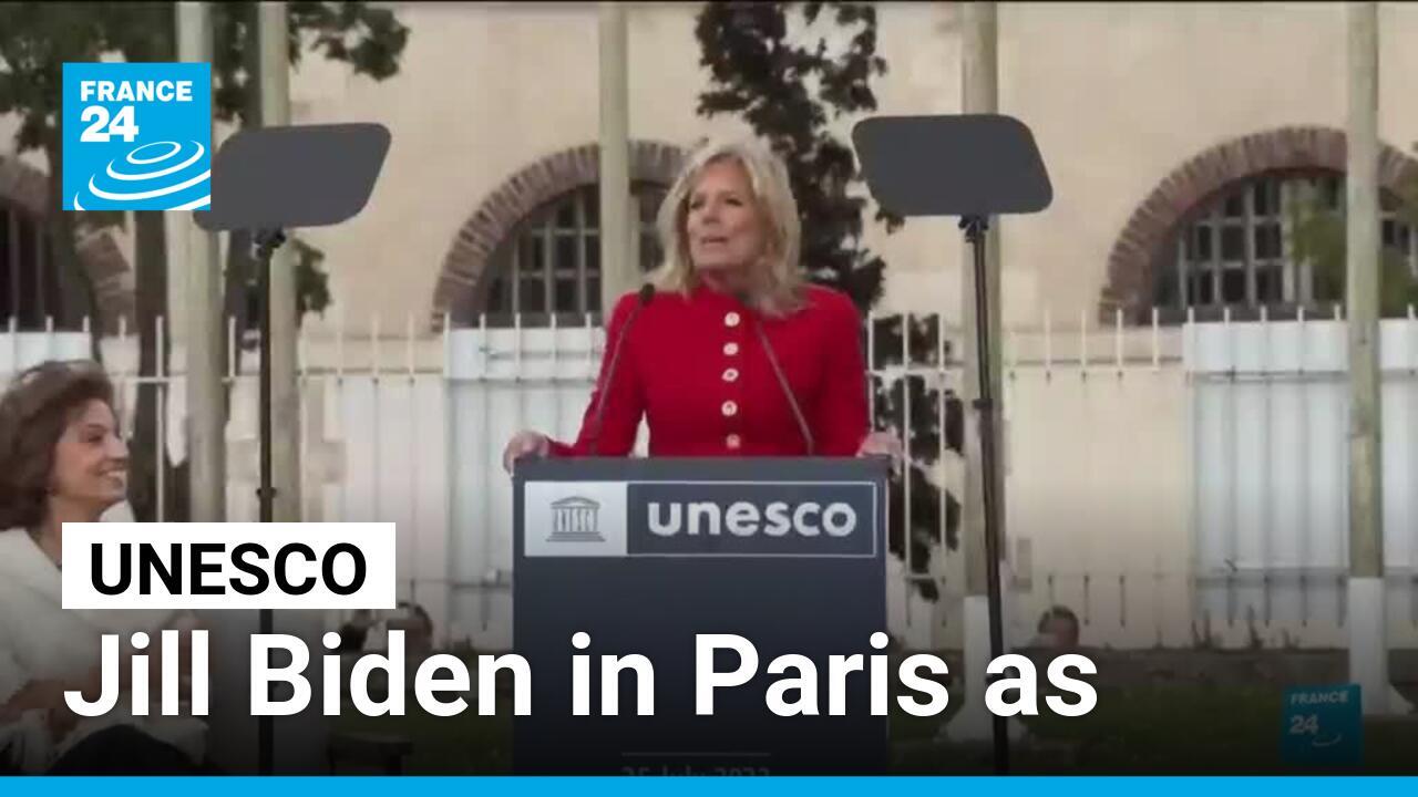 First lady Jill Biden marks US reentry into UNESCO at Paris ceremony